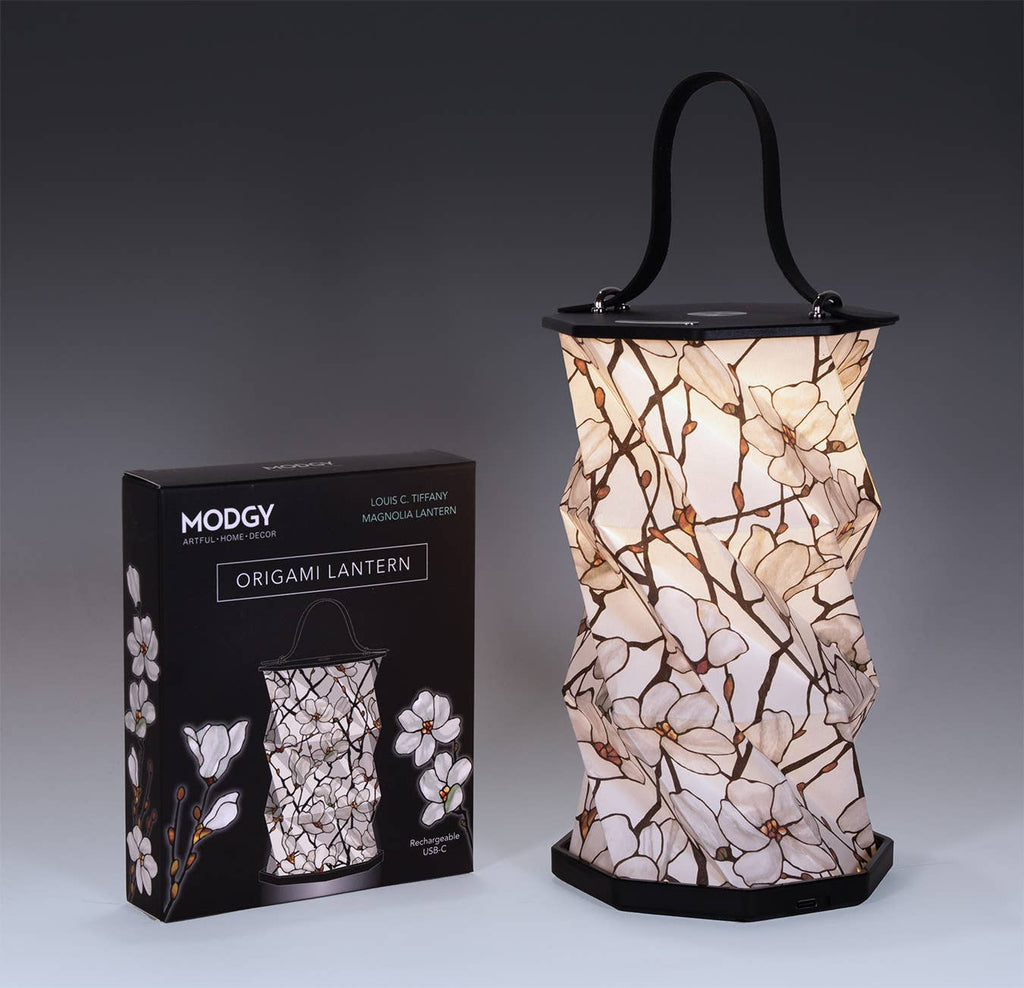 Modgy Louis C. Tiffany Magnolia Window Origami Lantern – The Shop at ...
